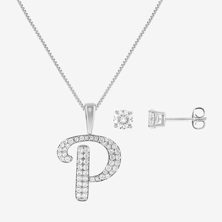 Click here for HADLEY & ROW Initial Womens Cubic Zirconia Pure Si... prices