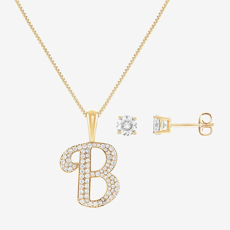 Click here for HADLEY & ROW Initial Womens Cubic Zirconia 14K Gol... prices