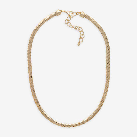 Click here for Bold Elements Gold Tone Womens 18 Inch Snake Chain... prices
