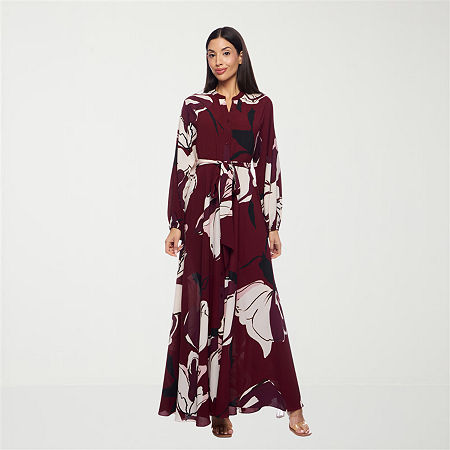 Click here for Premier Amour Womens Long Sleeve Floral Maxi Dress... prices