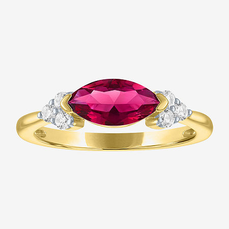 Click here for Gemstone 14K Gold Over Silver Marquise Cocktail Ri... prices
