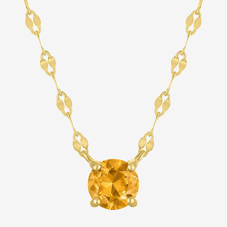 Click here for Womens Genuine Yellow Citrine 14K Gold Over Silver... prices