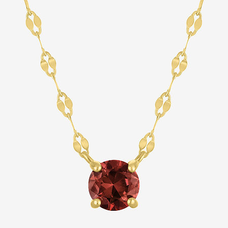 Click here for Womens Genuine Red Garnet 14K Gold Over Silver Rou... prices