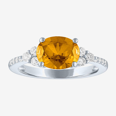 Click here for Womens Genuine Yellow Citrine Sterling Silver Oval... prices