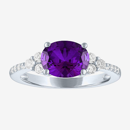 Click here for Womens Genuine Purple Amethyst Sterling Silver Ova... prices