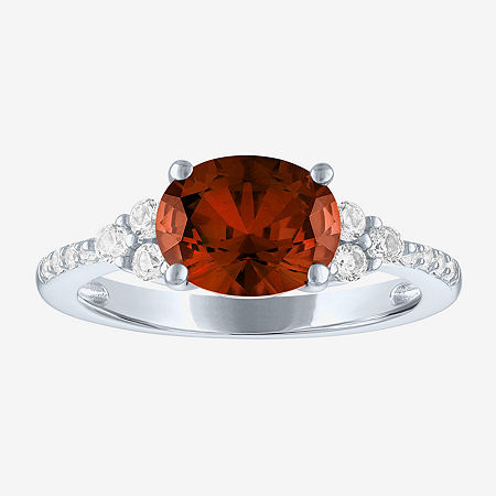 Click here for Gemstone Sterling Silver Oval Side Stone Cocktail... prices