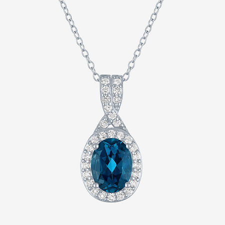 Click here for Yes  Please! Womens Genuine Blue Topaz Sterling Si... prices