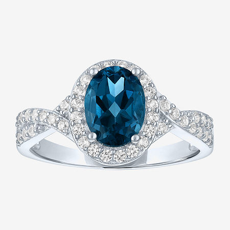 Click here for Yes  Please! Womens Genuine Blue Topaz Sterling Si... prices