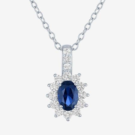 Click here for Yes  Please! Womens Lab Created Blue Sapphire Ster... prices