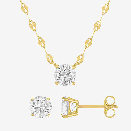 Click here for Yes  Please! Womens Lab Created White Sapphire Ste... prices