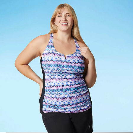 Click here for Free Country Womens Built In Bra Shirred Stretch F... prices