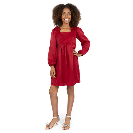 Click here for Speechless Big Kid Girls Long Sleeve Satin A-Line... prices