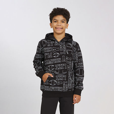 Click here for Champion Big Kid Boys Long Sleeve Fleece Active Ho... prices