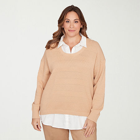 Click here for Plus Size Hearts of Palm Neutral Ground Knit Two I... prices