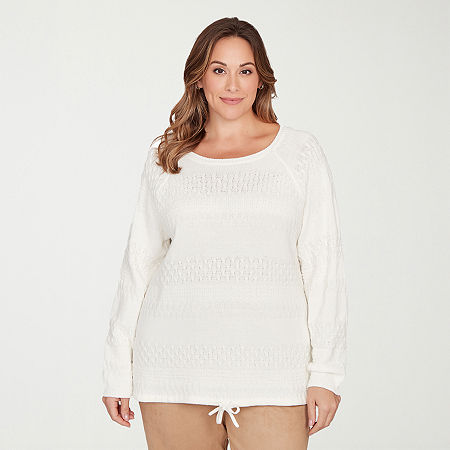 Click here for Hearts Of Palm Plus Womens Round Neck Long Sleeve... prices