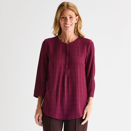 Click here for Liz Claiborne Tall Womens Split Crew Neck 3/4 Slee... prices