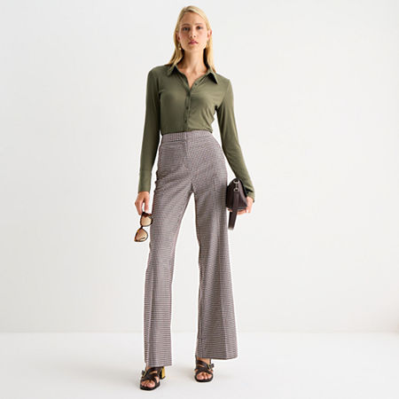 Click here for Worthington Womens Flare Tall Trouser  8 Tall  Bro... prices