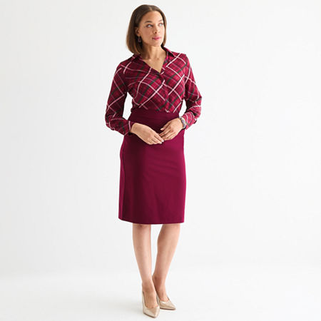 Click here for Liz Claiborne Womens Mid Rise Pencil Skirt Petite... prices