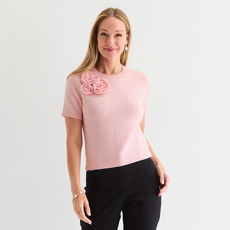 Click here for Liz Claiborne Womens Crew Neck Short Sleeve Pullov... prices