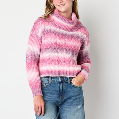 Click here for by&by Juniors Womens Cowl Neck Long Sleeve Ombre P... prices