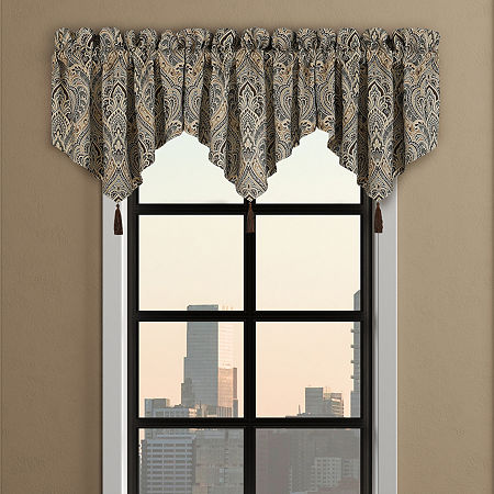 Royal Court Maren Window Ascot Valance  41 x 20 - Chocolate