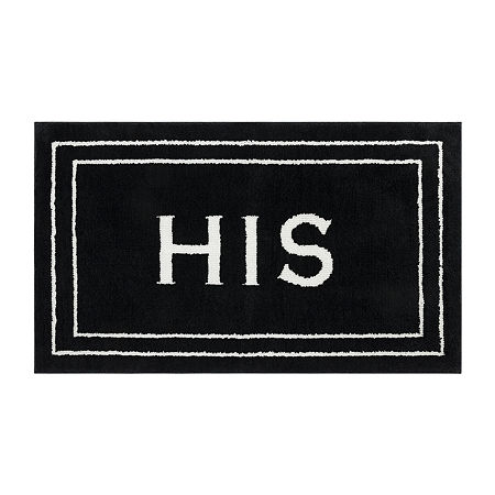 Click here for Mohawk Home Knitted His Bath Mat  One Size  Black prices
