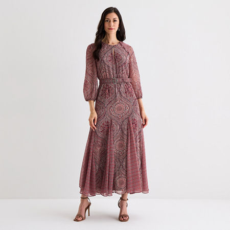 Click here for Sam And Jess Womens 3/4 Sleeve Scroll Maxi Dress... prices