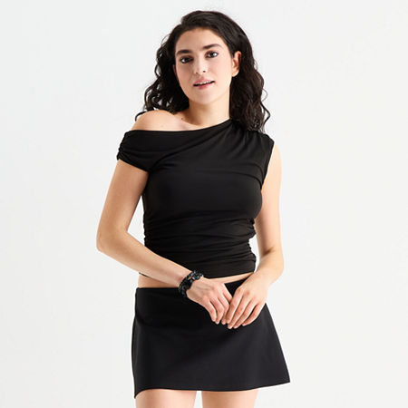 Click here for Forever 21 Womens Asymmetrical Neck Short Sleeve J... prices