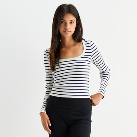 Click here for Forever 21 Womens Scoop Neck Long Sleeve Juniors C... prices