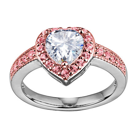 Click here for Sparkle Allure Womens Cubic Zirconia Heart Halo Pr... prices