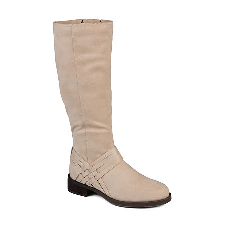 Journee Collection Womens Wide Calf Meg Boots - Stone