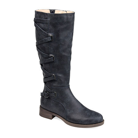 Journee Collection Womens Carly Boots - Navy