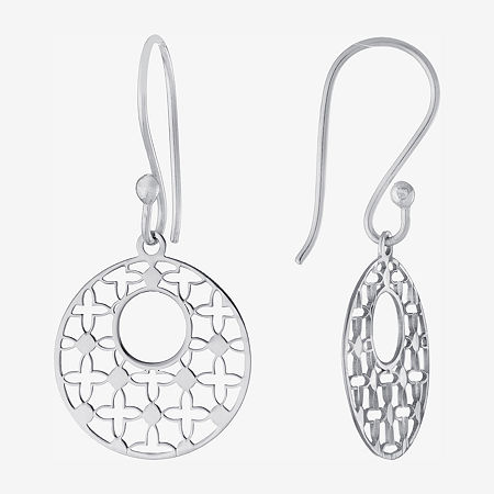 Click here for Silver Treasures Womens Sterling Silver Round Drop... prices
