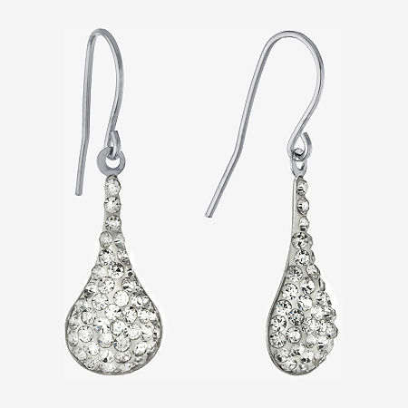 Click here for Silver Treasures Womens White Crystal Sterling Sil... prices
