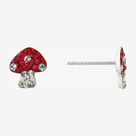 Giani Bernini Crystal Mushroom Stud Earrings in Sterling Silver  Created for Macys - Sterling Silver