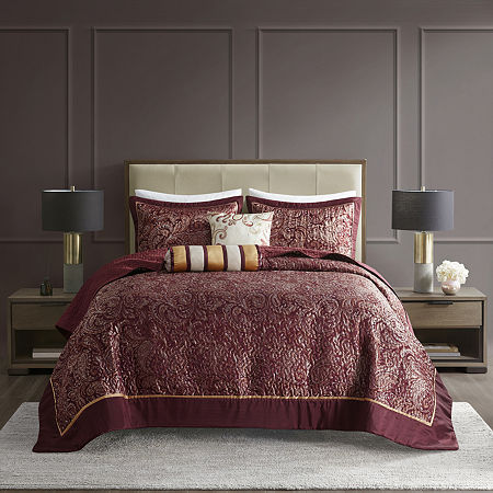 Click here for Madison Park Adeline Paisley Reversible Jacquard 5... prices