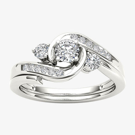 Click here for 1/2 CT.T.W. Natural Diamond 10K White Gold 3-Stone... prices