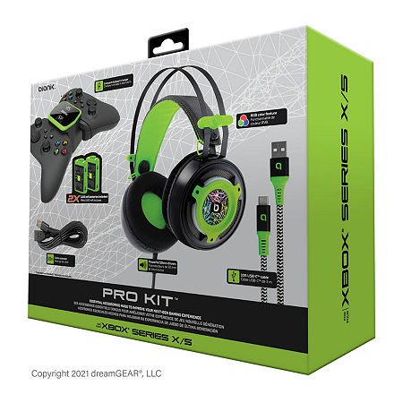 Bionik Pro Kit for Xbox Series X/S: Powerful 50Mm Driver Gaming Headset -Controller Charge Base -Two Battery Packs -Lynx Cable & USB Cable