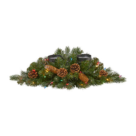 Click here for Nearly Natural Flocked & Glittered Faux Double Can... prices