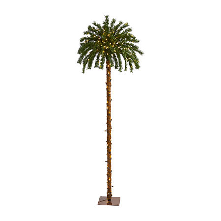 Click here for Nearly Natural Palm Faux 6 Foot Pre-Lit Tropical C... prices