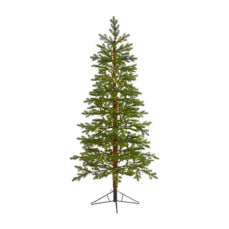 Click here for Nearly Natural Faux 6 1/2 Foot Pre-Lit Fir Christm... prices