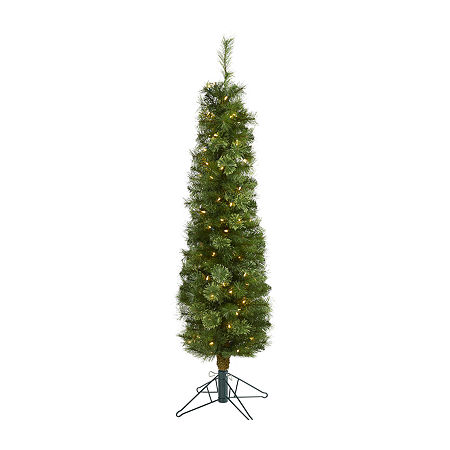 Click here for Nearly Natural Pencil Faux 5 Foot Pre-Lit Christma... prices