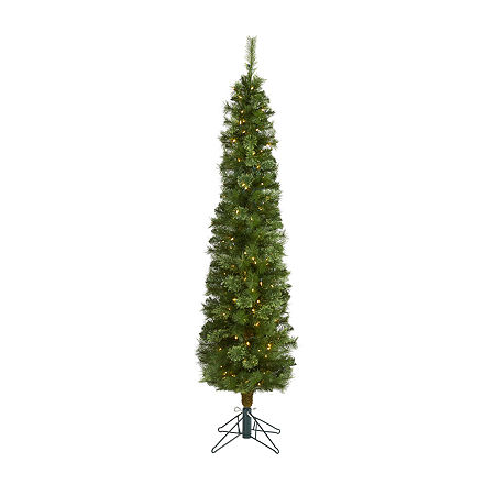 Click here for Nearly Natural Pencil Faux 6 Foot Pre-Lit Christma... prices