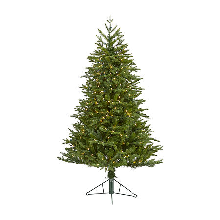 Click here for Nearly Natural Cambridge Faux 5 Foot Pre-Lit Fir C... prices