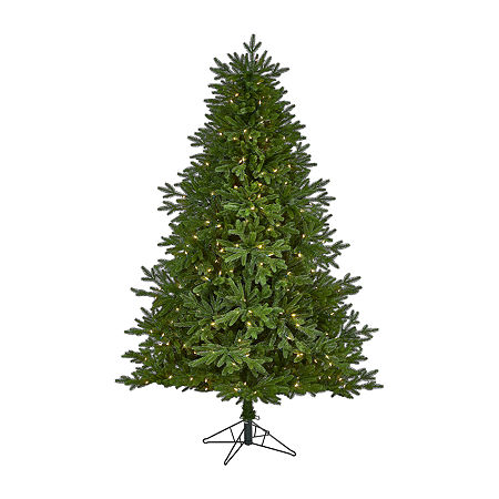 Click here for Nearly Natural Real Touch Faux 7 Foot Pre-Lit Fir... prices