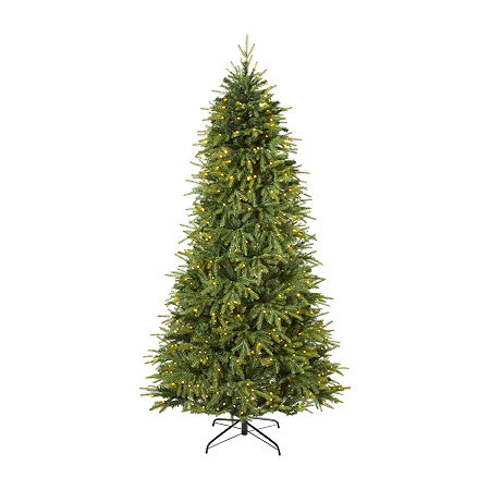 Click here for Nearly Natural Vancouver Faux 7 Foot Pre-Lit Fir C... prices