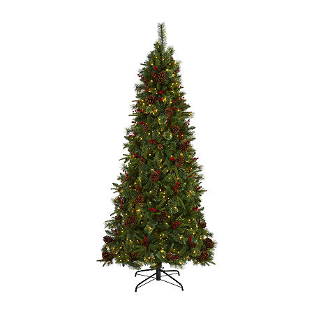 Click here for Nearly Natural Norway Mixed Faux 7 1/2 Foot Pre-Li... prices