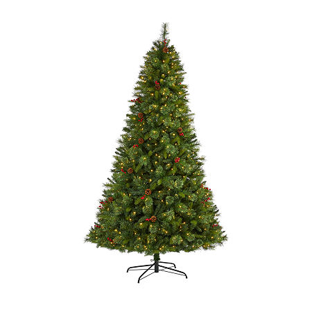 Click here for Nearly Natural Aberdeen Faux 8 Foot Pre-Lit Spruce... prices