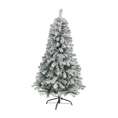 Click here for Nearly Natural Flocked 5 Foot Spruce Christmas Tre... prices