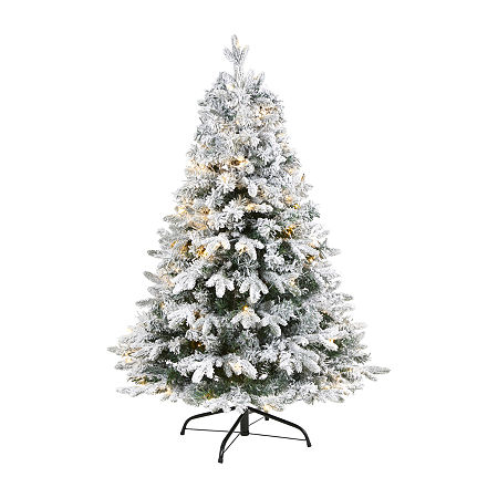 Click here for Nearly Natural Flocked Mixed 4 Foot Pre-Lit Pine C... prices